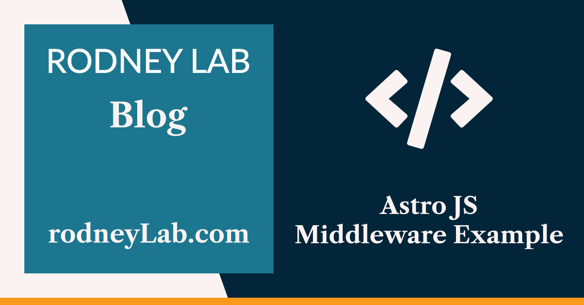 Astro JS Middleware Example: Request Logging 📝 | Rodney Lab Astro JS Middleware Example: Request Logging 📝 | Rodney Lab