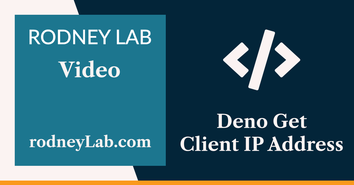Deno Get Client IP Address: Remote User IP 🫱🏾🫲🏼 | Rodney Lab Deno Get Client IP Address: Remote User IP 🫱🏾🫲🏼 | Rodney Lab
