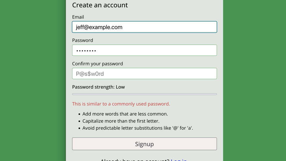 Svelte Login Form Example Best Practices Rodney Lab