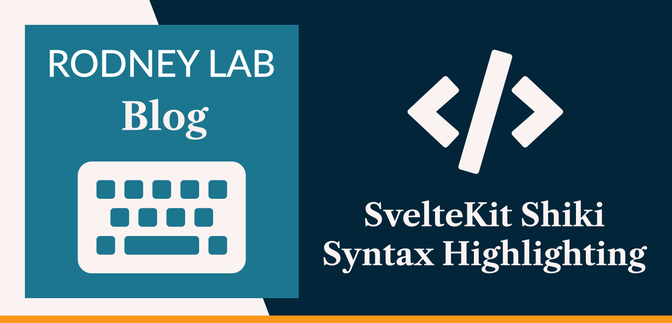 SvelteKit Shiki Syntax Highlighting: Markdown Code Blocks | Rodney Lab SvelteKit Shiki Syntax Highlighting: Markdown Code Blocks | Rodney Lab