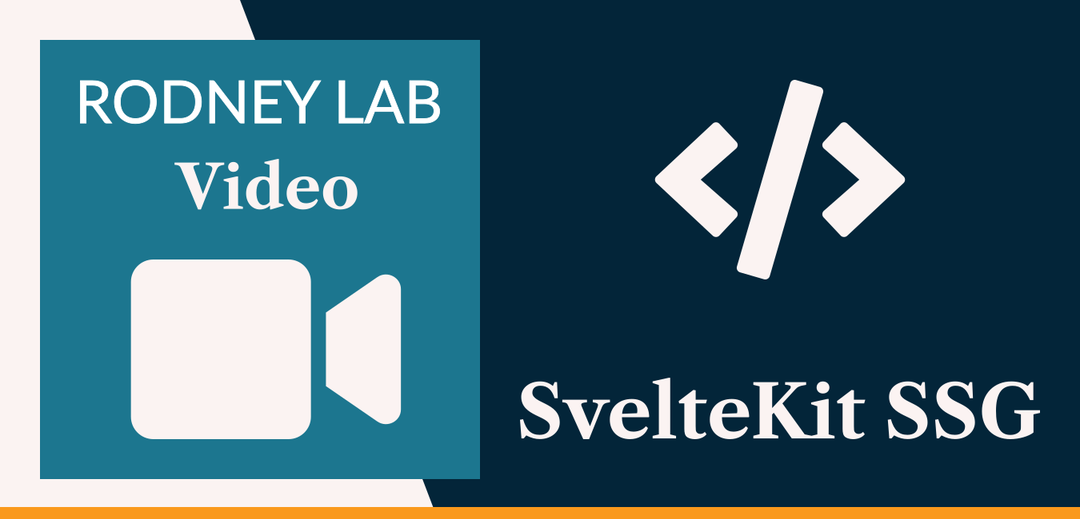 SvelteKit SSG: how to Prerender your SvelteKit Site | Rodney Lab
