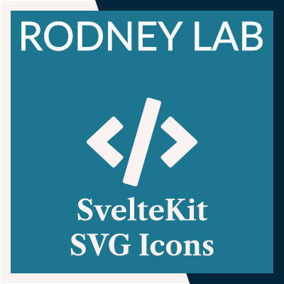 SvelteKit SVG Icons: using Iconify and Icônes with Svelte | Rodney Lab