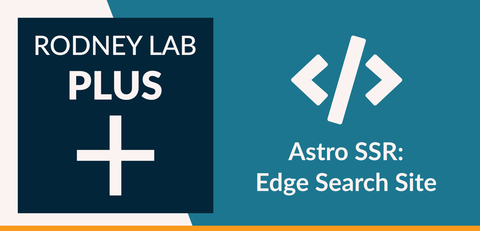 Astro Server-Side Rendering: Edge Search Site